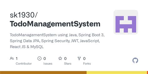 Github Sk1930todomanagementsystem Todomanagementsystem Using Java Spring Boot 3 Spring