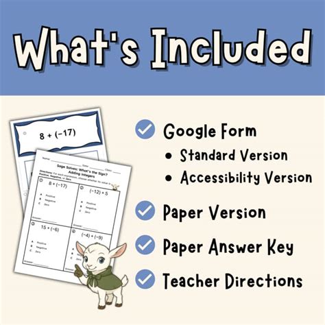 Whats The Sign Adding Integers Choose The Sign By Sages Cape