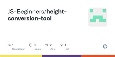 Github Js Beginnersheight Conversion Tool