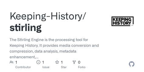 Github Keeping Historystirling The Stirling Engine Is The Processing Tool For Keeping