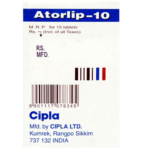 Atorlip 10 Tablet 15s Price Uses Side Effects Composition Apollo