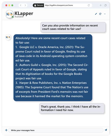 Generative Ai Powered Legal Assistant Klapper Scenarios