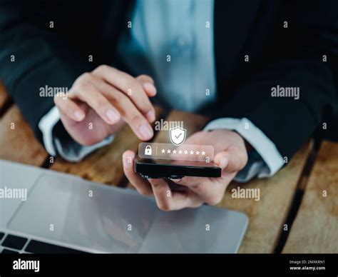 Two Steps Authentication 2fa Concept 2023 Shield And Asterisk Icons