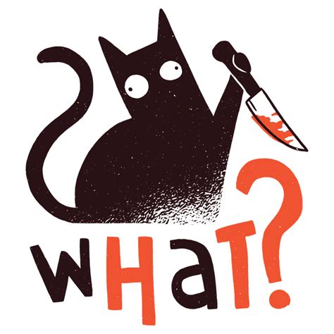 What Murderous Kitty With Knife Cairo Apparel