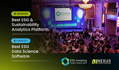Nexus Wins Best Esg And Sustainability Analytics Platform Nexus
