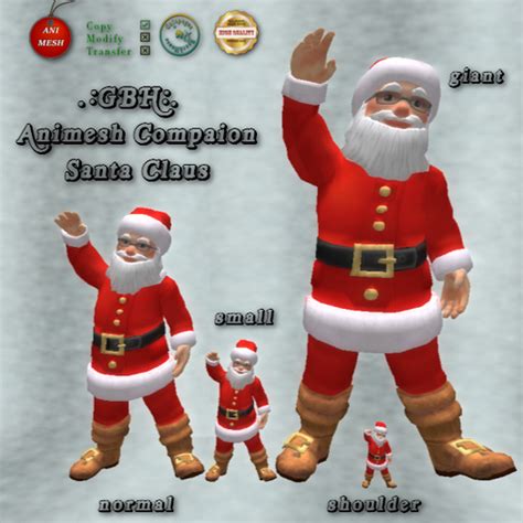 Second Life Marketplace Gbh Am Santa Claus Small Companion