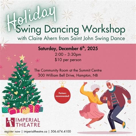 Holiday Swing Dance Workshop With Claire Ahern From Saint John Swing