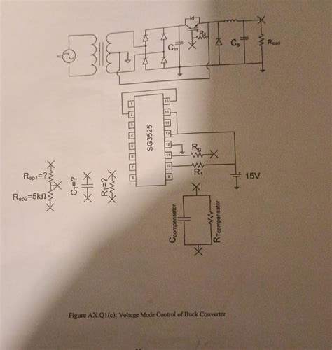Solved C Design A Voltage Mode Feedback Controller Of Buck Chegg