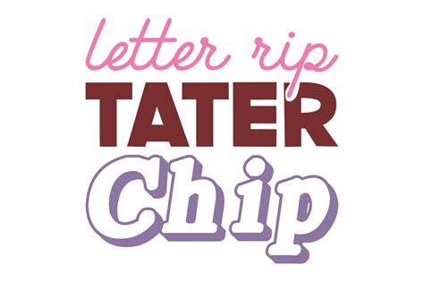 Letter Rip Tater Chip Graphic By Lazy Craft · Creative Fabrica