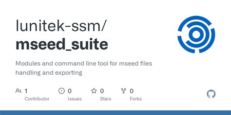 github lunitek ssm mseed suite modules and command line tool for