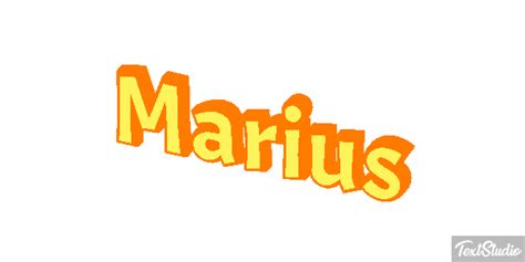 Marius Name Animated  Logo Designs