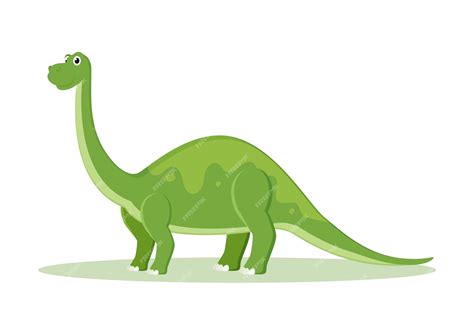 Premium Vector Brontosaurus Dinosaur Cartoon Character Vector