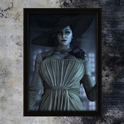 Alcina Dimitrescu A4 13x18cm Digital Art Print Drawing