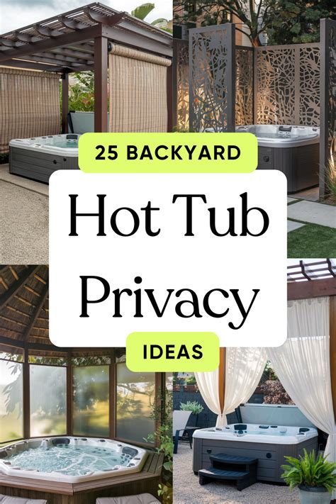 25 Backyard Hot Tub Privacy Ideas Hot Tub Backyard Hot Tub Privacy