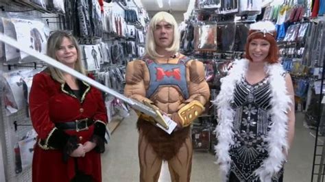 Candyce Clifft And Sterling Riggs Find Their Last Minute Halloween Costumes At Caufields Novelty