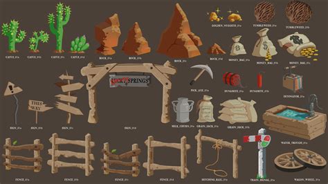 Artstation Stylised Wild West Assets