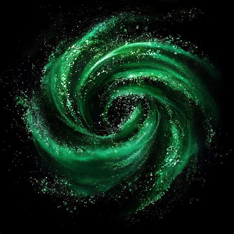 Premium Photo Malachite Dust Swirl Effect With A Green Swirl And