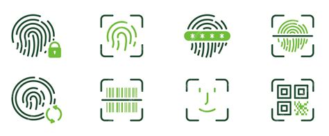 Premium Vector Biometric Identification Line Icon Finger Print