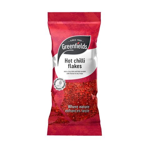 Hot Chilli Flakes 75g Greenfields Store