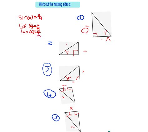 Gcse Trigonometry Missing Sides Sandeman Tutoring