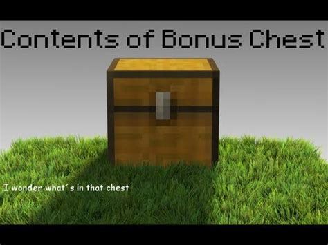 Minecraft Animation Contents Of Bonus Chest Youtube