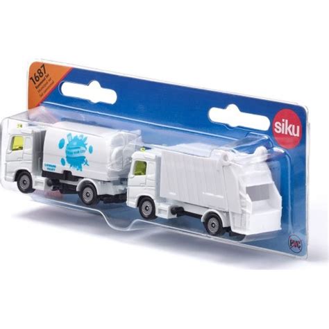 Siku Municipal Set Of Toy Trucks Incl Street Sweeper And Rubbis 1687
