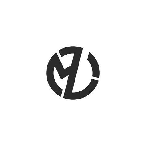 Alphabet Initials Logo Zm Mz Z And M 36703484 Vector Art At Vecteezy