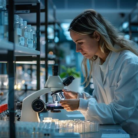 Free Scientist Using Microscope Image Research Microscope Scientist