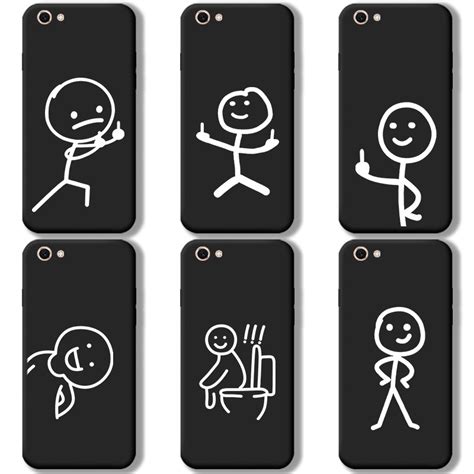 Funny Spoof Couple Simple Casing Compatible For Vivo 1801 1802 1808 1812 1713 1714 1716 1718