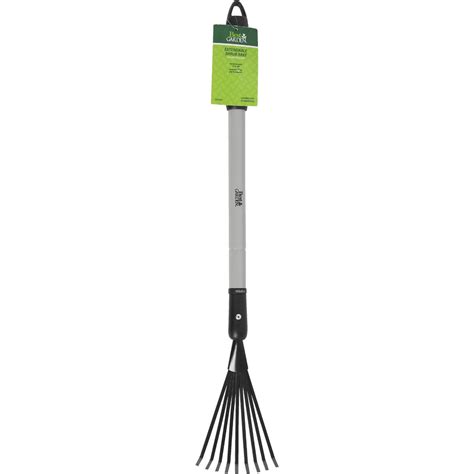 Best Garden Extendable Handle 5 5 In Steel Shrub Rake 9 Tine