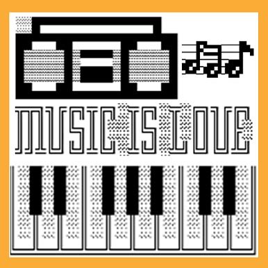 Text Ascii Art De Música Intrumentos