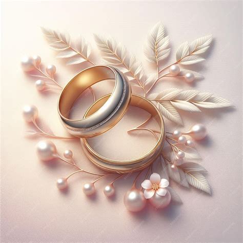 Anillos De Bodas Vector Premium
