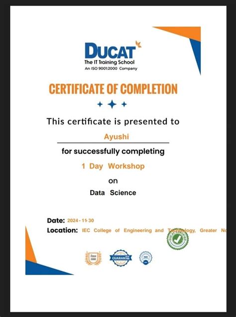 Datascience Workshop Learningexperience Ayushi Singh