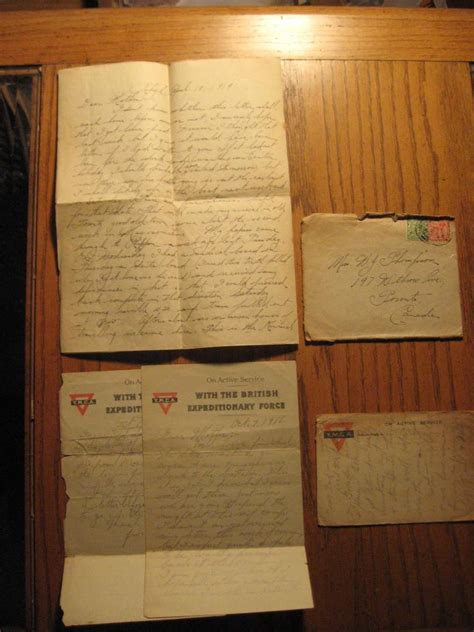 3 Ww1 Letters Written By Canadian Soldier Bob Thompson 44th Bn Cefwia Pow 1840345954