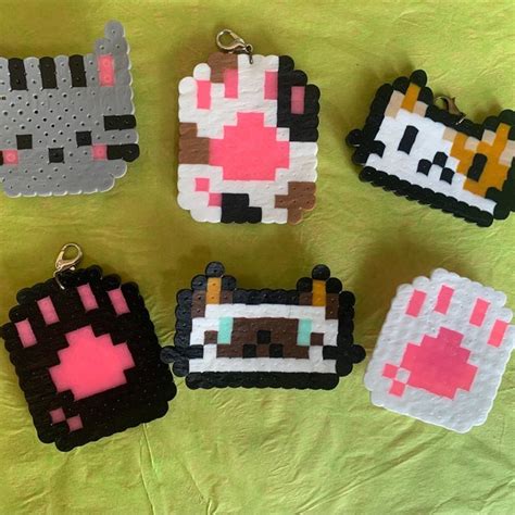 Perler Bead Cat Face Etsy