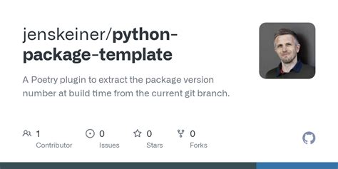 Github Jenskeinerpython Package Template A Poetry Plugin To Extract