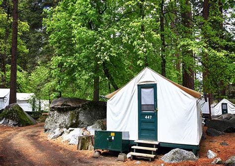 Curry Village Tent Cabins And Lodging In Yosemite National Park