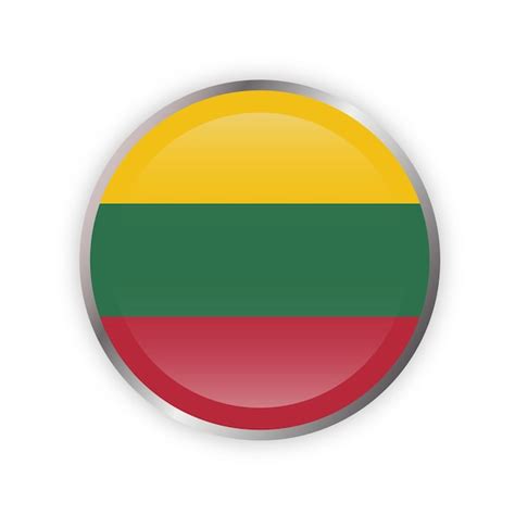 Premium Vector Flag In Round