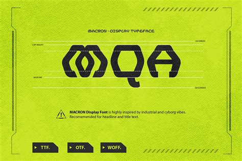 Macron Display Typeface Masterbundles