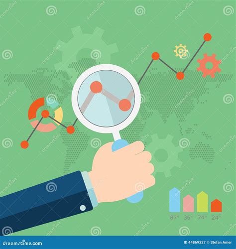 Flat Vector Illustration Of Web Analytics Stock Vector Illustration