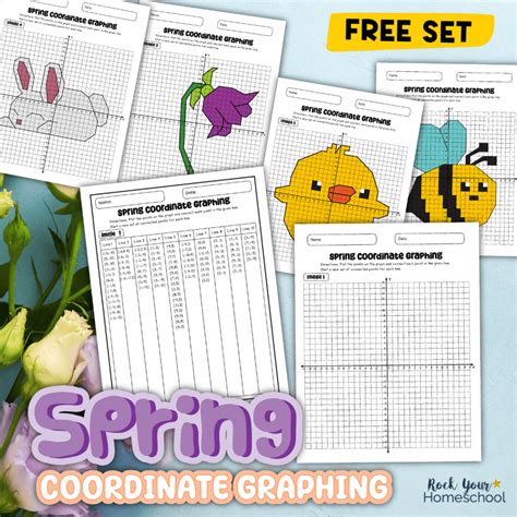 Coordinate Graphing Mystery Pictures For Spring Fun Free