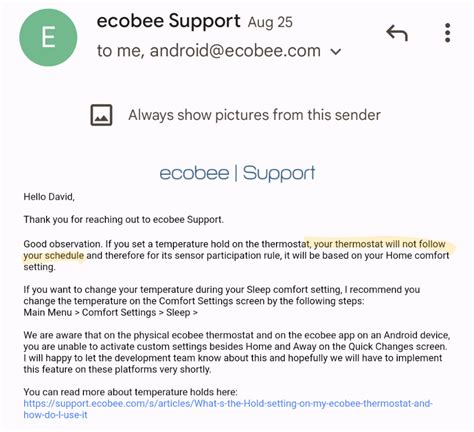 Adjust Humidity R Ecobee