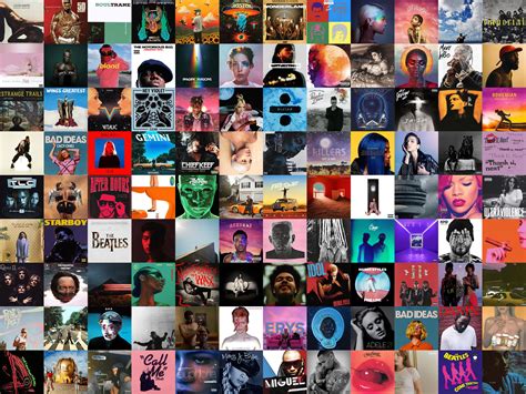 2017 Rap Album Covers Collage
