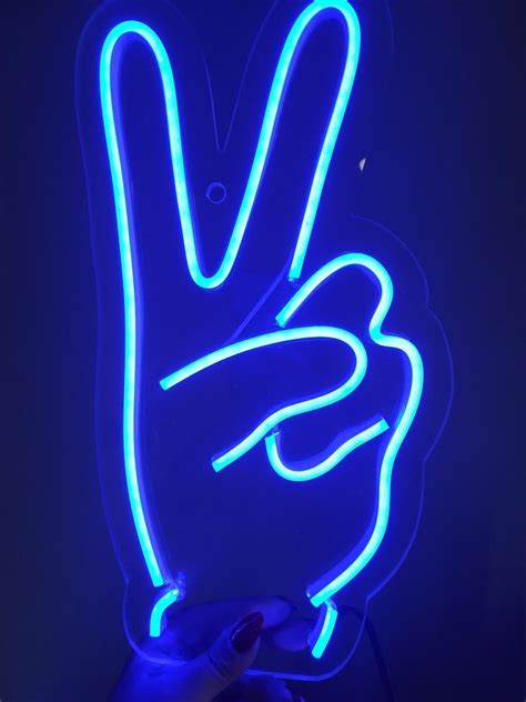 Blue Peace Sign Wallpaper
