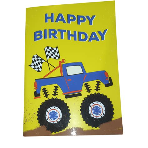 Card Happy Birthday Monster Trucks Garden Centre Findit Marketplace