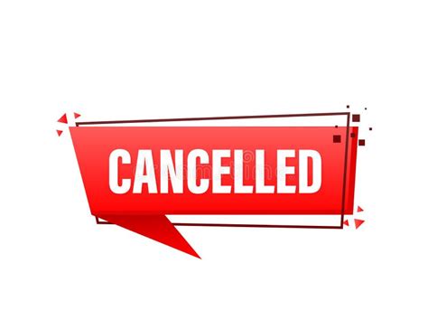 Illustration With Red Cancelled Red Textured Illustration Vintage Icon For Banner Design