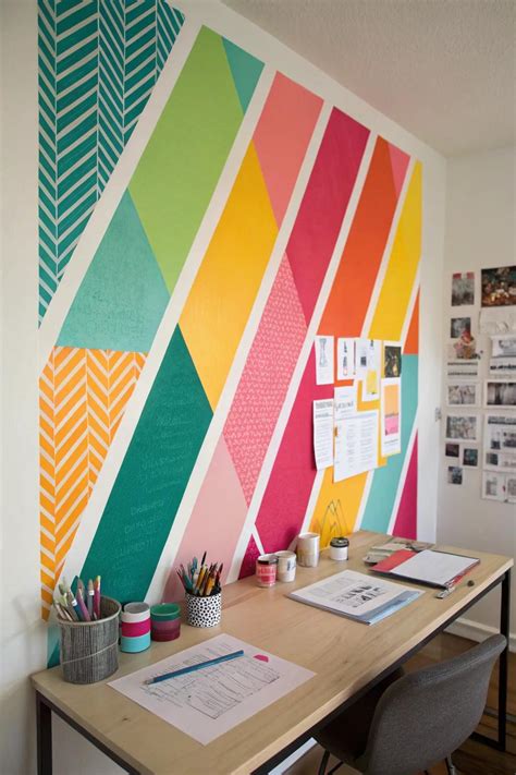 19 Simple Washi Tape Wall Art Ideas To Try