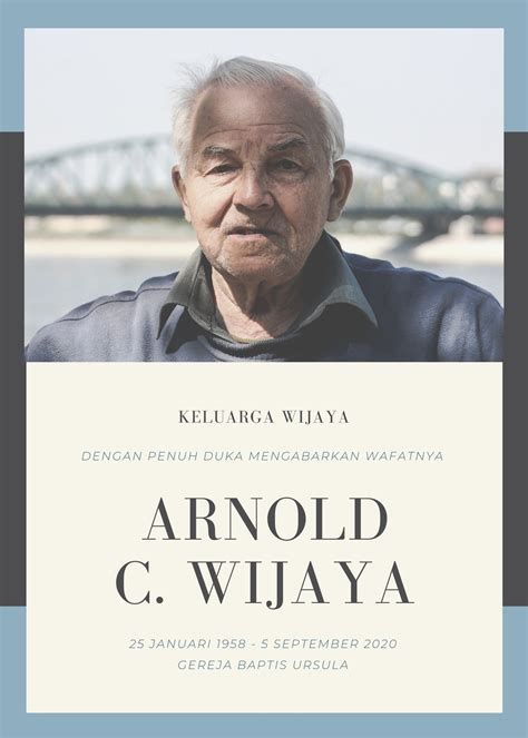 Contoh Pengumuman Kematian Gratis And Siap Edit Canva