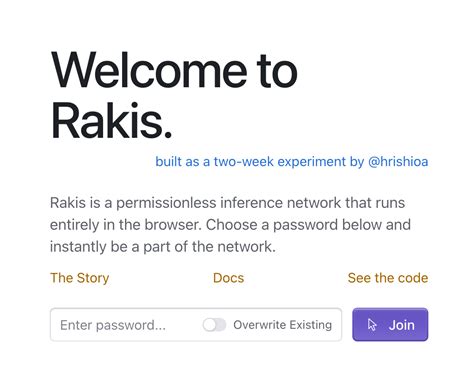 Building A Rakis