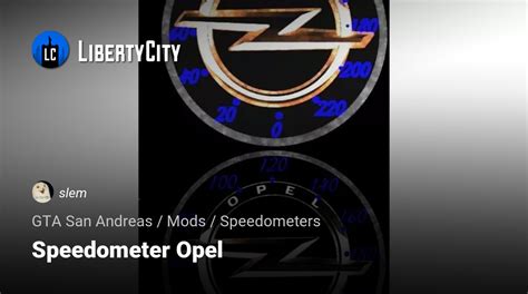 Opel Speedometer For Gta San Andreas